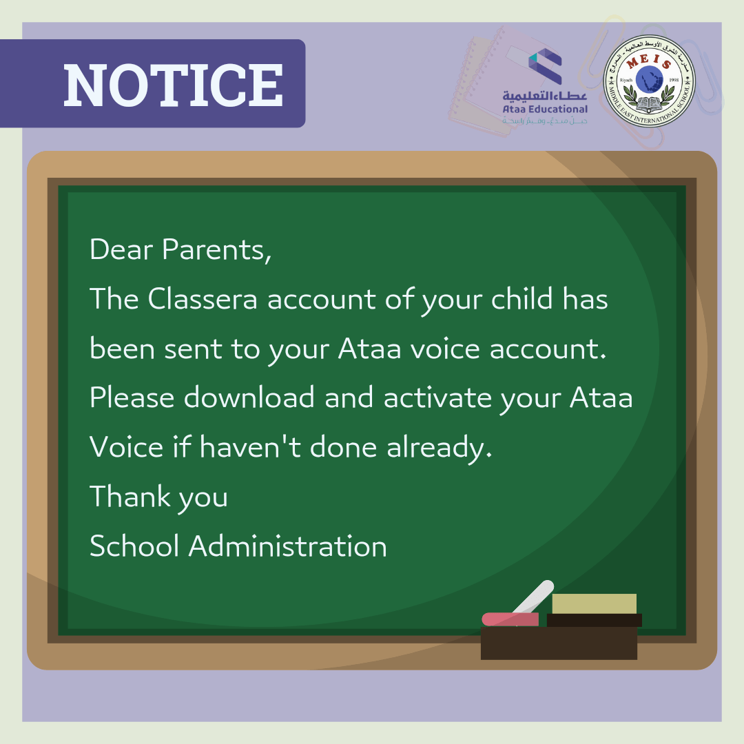 Classera accounts - Middle East International School